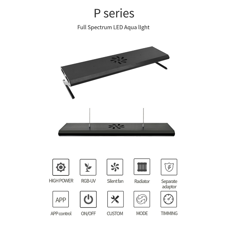 ใหม่ล่าสุด Bluetooth 2.0 Week Aqua P Series P600 Pro โคมไฟปลูกไม้น้ำ ...