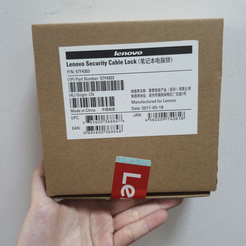 LENOVO Cable Lock ( 57Y4303 ) สายล็อค คอมพ์ โน๊ตบุ๊ก แบบกุณแจ ...