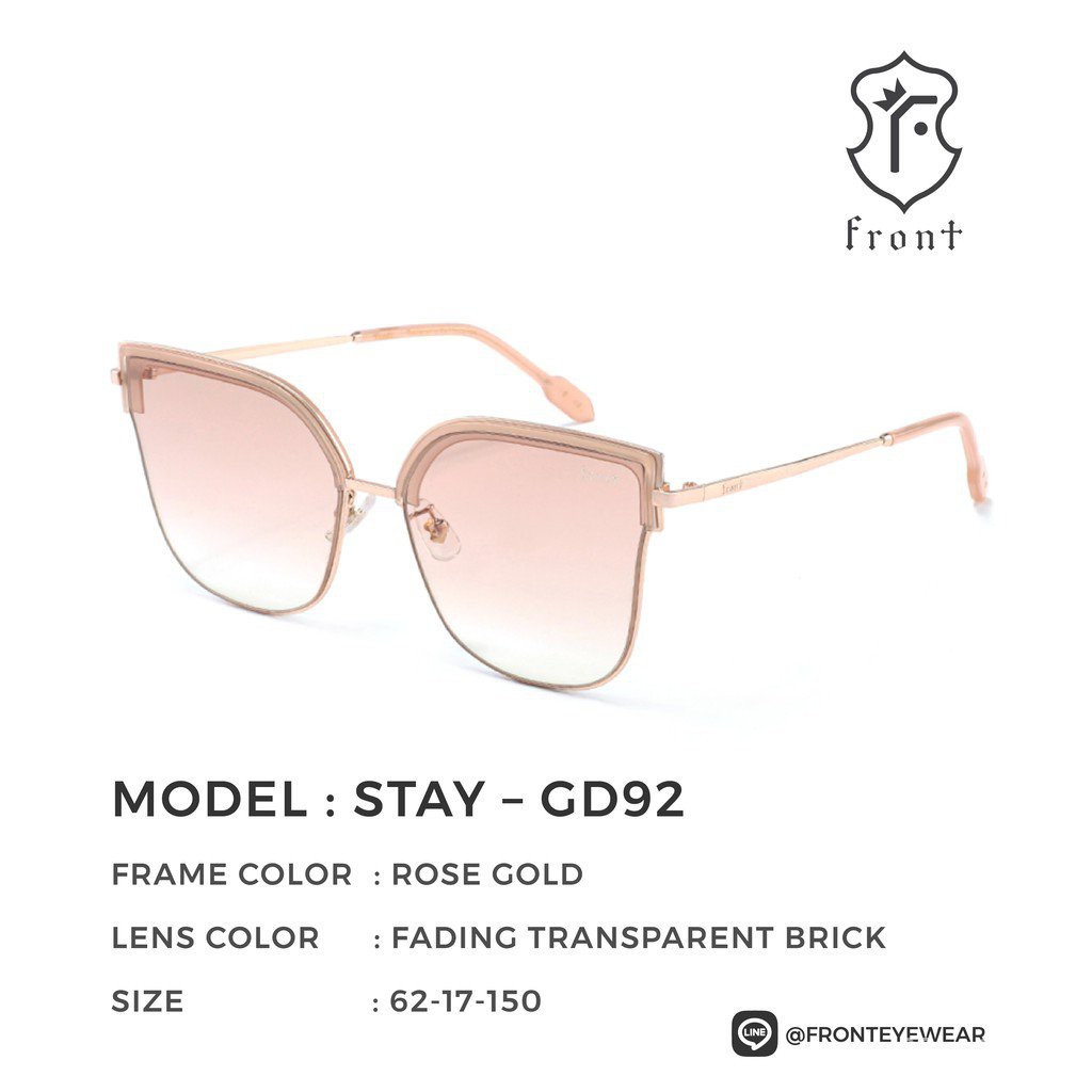 Pre-Order FRONT - แว่นกันแดด รุ่น Stay (สามารถนำไปตัดเลนส์สายตาได้ค่ะ) - Fronteyewearthailand ...