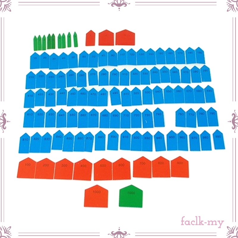 12 Montessori Printed Arrows for Short Bead Charins for Kids Math ...