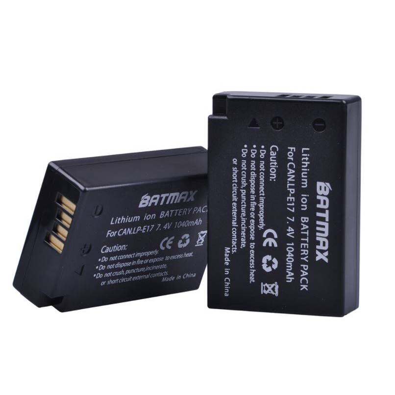 SET แบตเตอรี่ 2 ก้อน แท่นชาร์จ LP-E17 Battery for Canon EOS RP 800D ...
