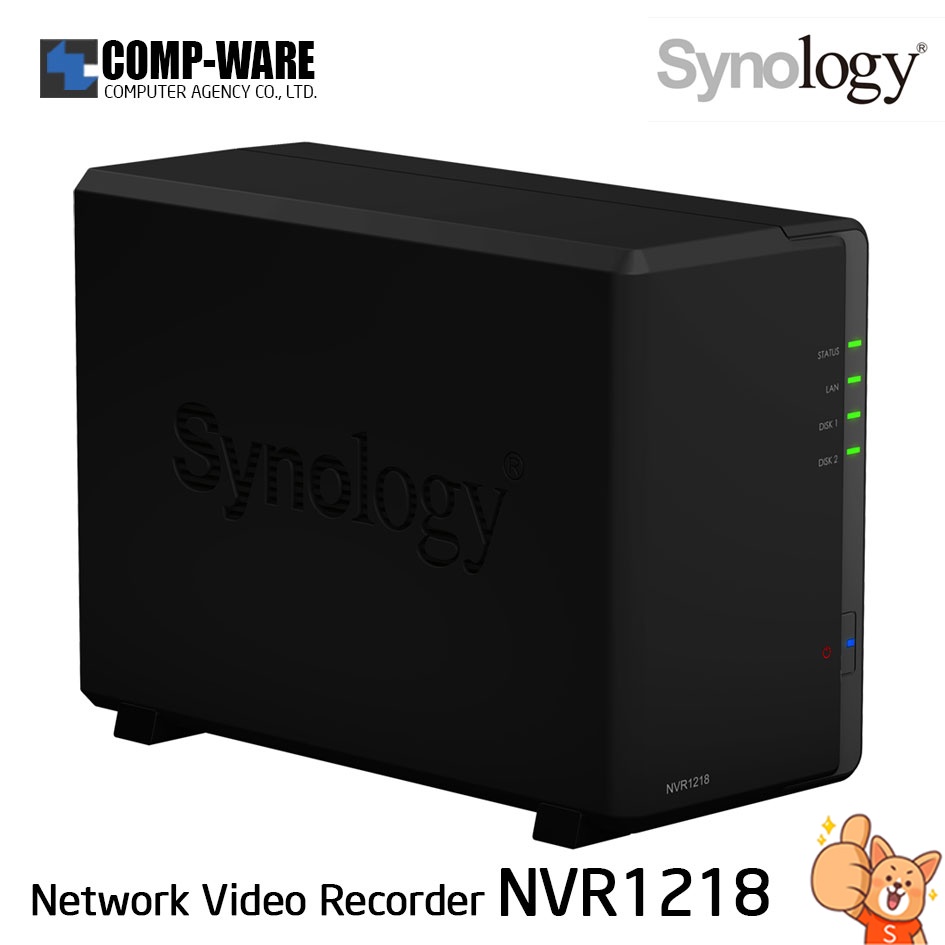 Synology Network Video Recorder NVR1218 (12CH), No HDD รับประกัน 3ปี ...