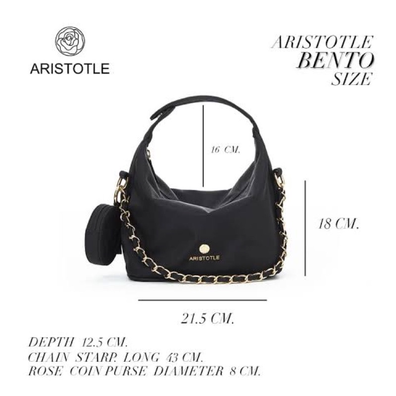 Aristotle bag - Bento Black (new) - atreasureboxaristotlebydream - ThaiPick