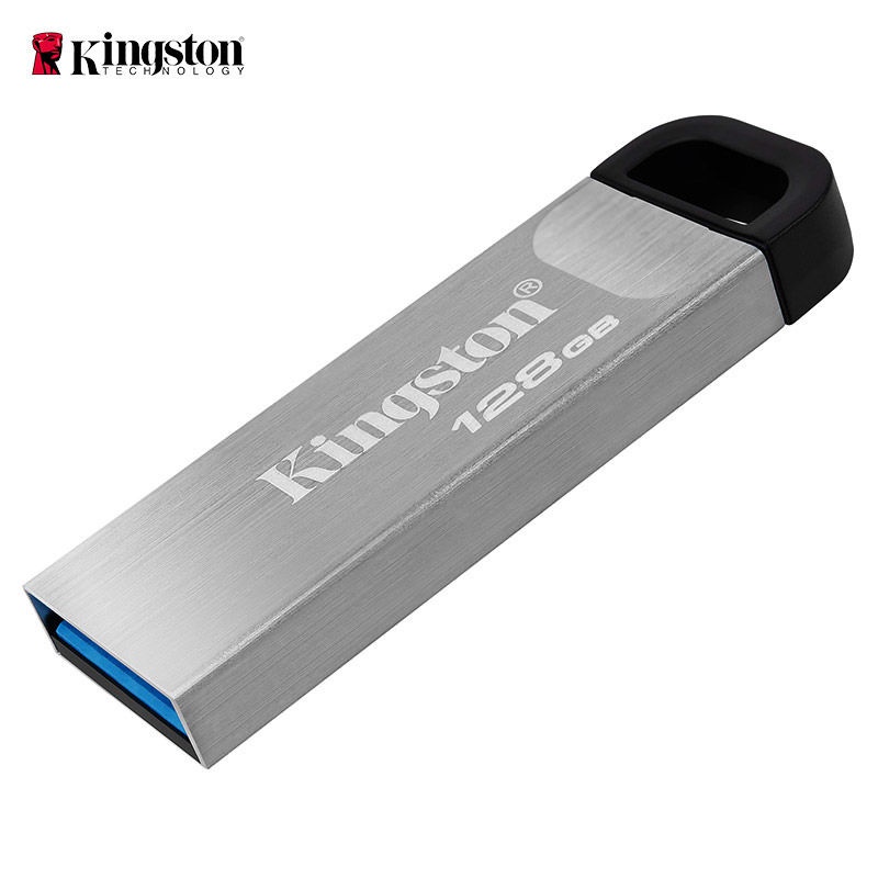 ♨Kingston U Disk 128G ส่วนบุคคล Custom DTKN 256G โลหะ Mini USB3.2 ธุรกิจความเร็วสูง U Disk ...