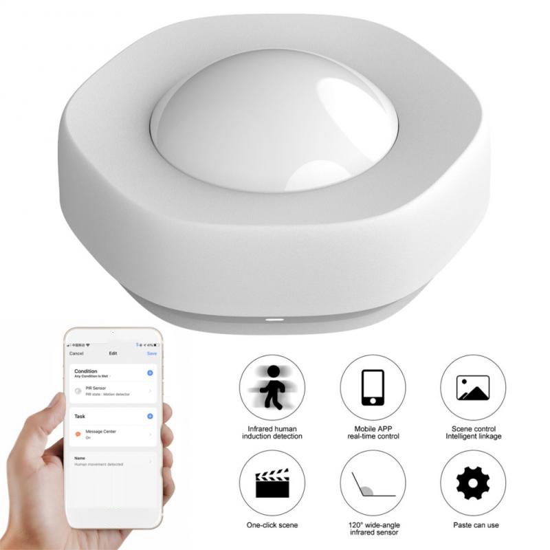 Smart Home WiFi PIR Motion Sensor Tuya Smart Life APP Control Wireless ...