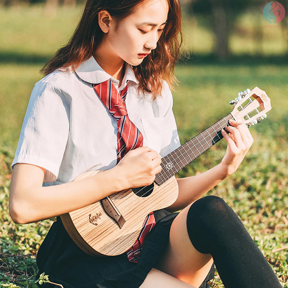 E*M LINGTING 26 Inch Tenor Ukulele Ukelele Zebrawood Topboard Back ...