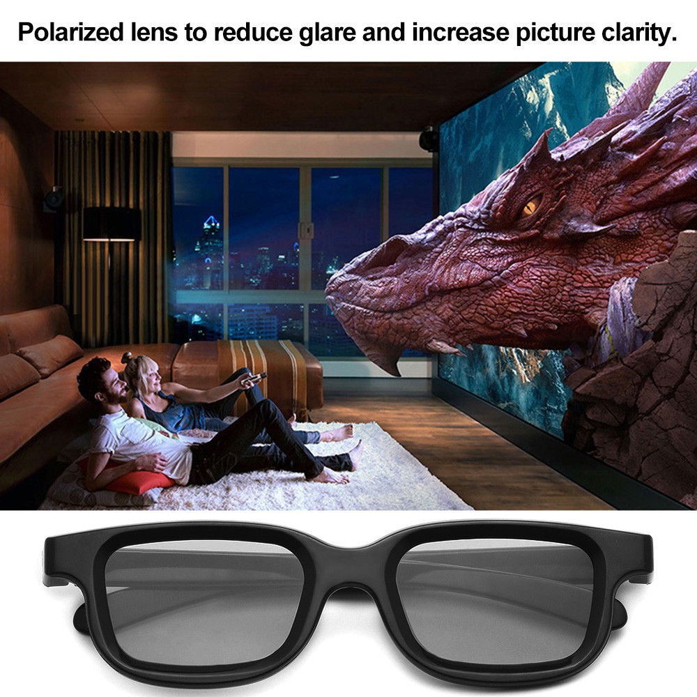 Vq163R แว่นตา 3D Polarized Passive สําหรับทีวี 3D Real 3D ภาพยนตร์เรียลสําหรับ Sony Panasonic ...