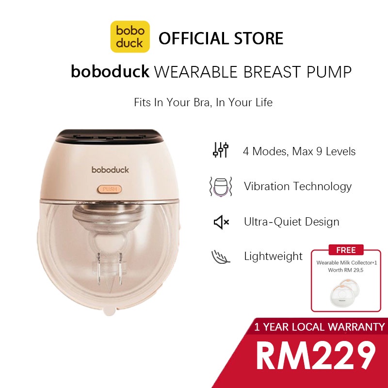 Boboduck Wearable Breast Pump Electric Handsfree Breast Pump Wireless ...