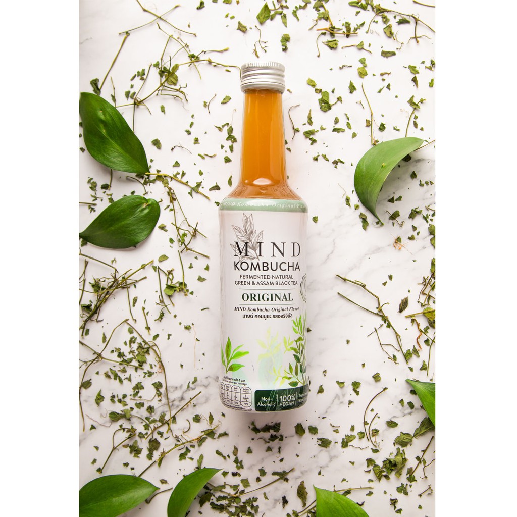 MIND Kombucha (Official) 7 ขวด รสออริจินัล สูตรไม่มีน้ำตาล 0 cal (250ML ...