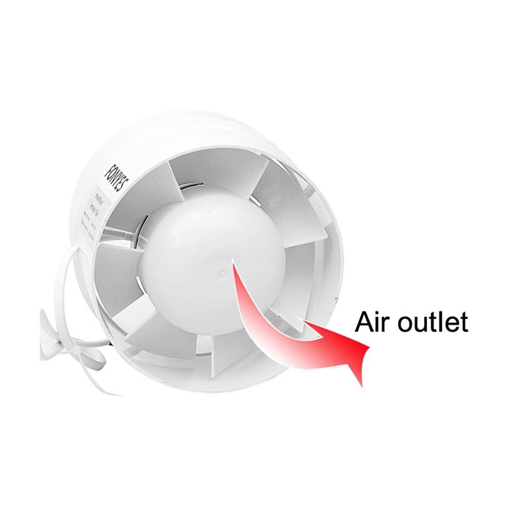 huite220V 4 Inch Inline Duct Fan Noiseless Energy Saving Lightweight UV ...