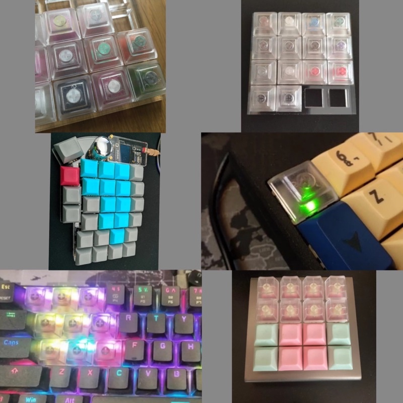 พร้อมส่ง ของแท้ คีย์แคปใส คีย์แคปสี PBT DSA XDA profile blank keycap ...