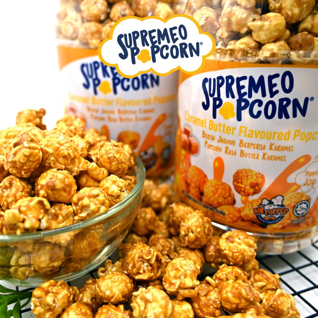 รับประกัน♧ ☈Supremeo Popcorn ป๊อบคอร์น สุดฮิต รสชาติเข้มข้น มีให้เลือก ...