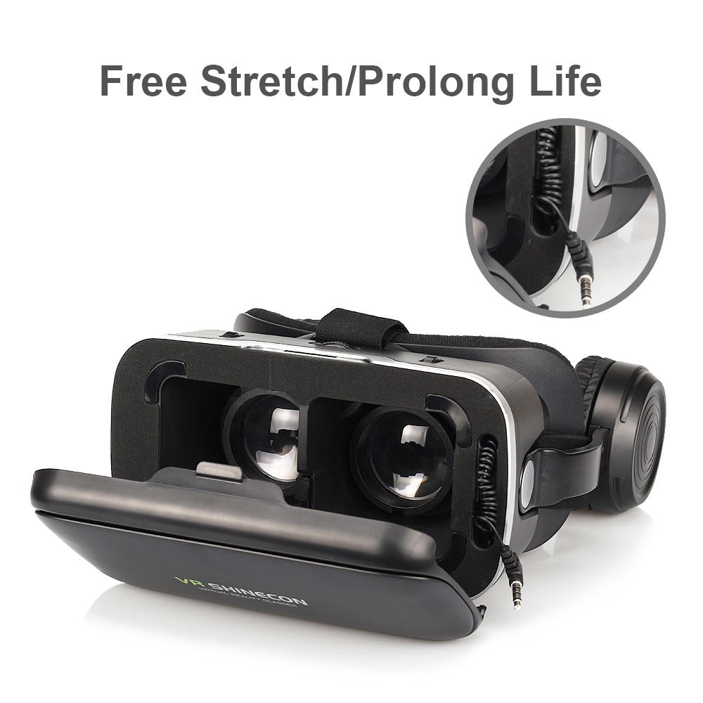 vr แว่นตา：100 al VR SHINECON 6.0 Virtual Reality goggles 120 FOV 3D ...