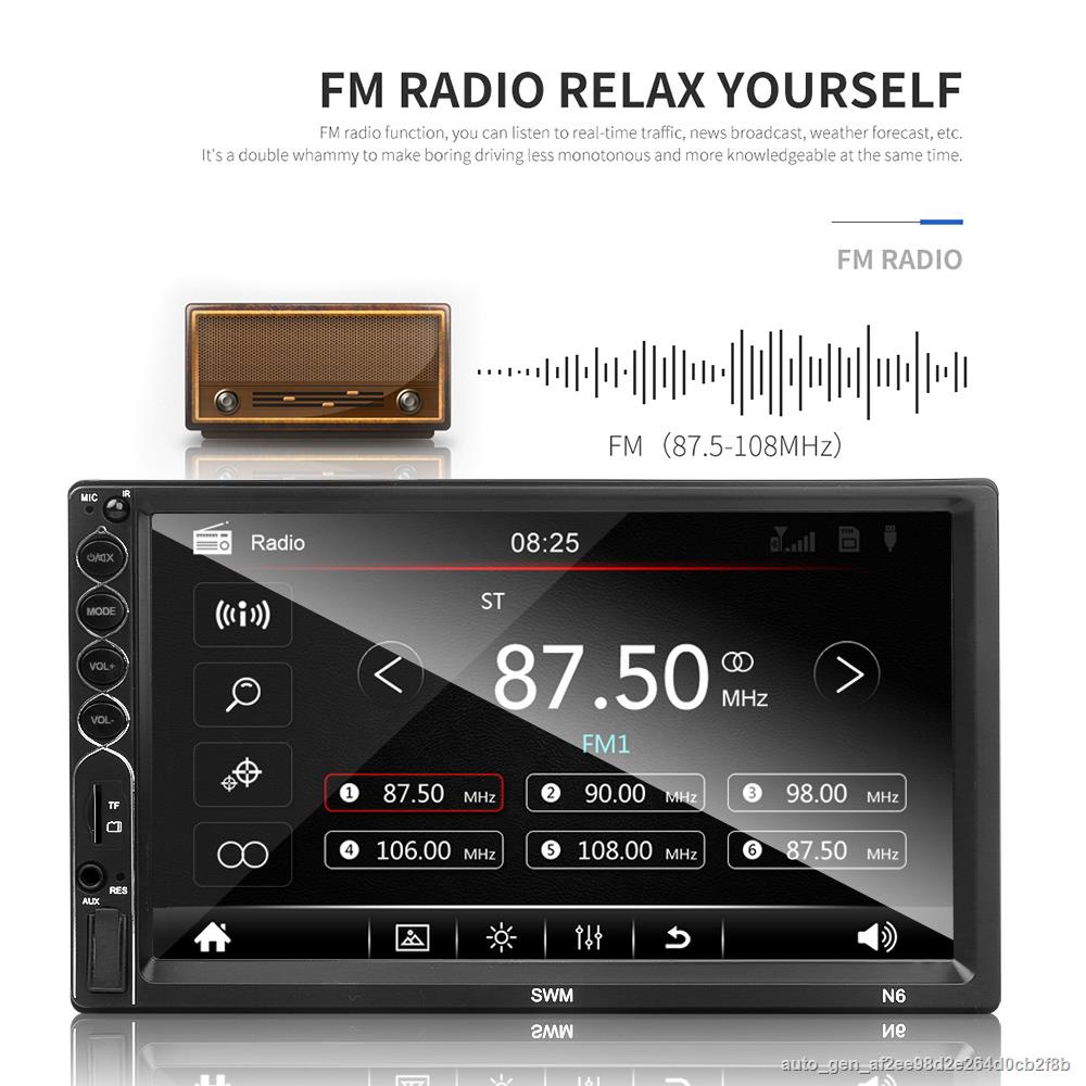 7 Inch HD Touch screen Car Radio Bluetooth Stereo audio Car Multimedia ...