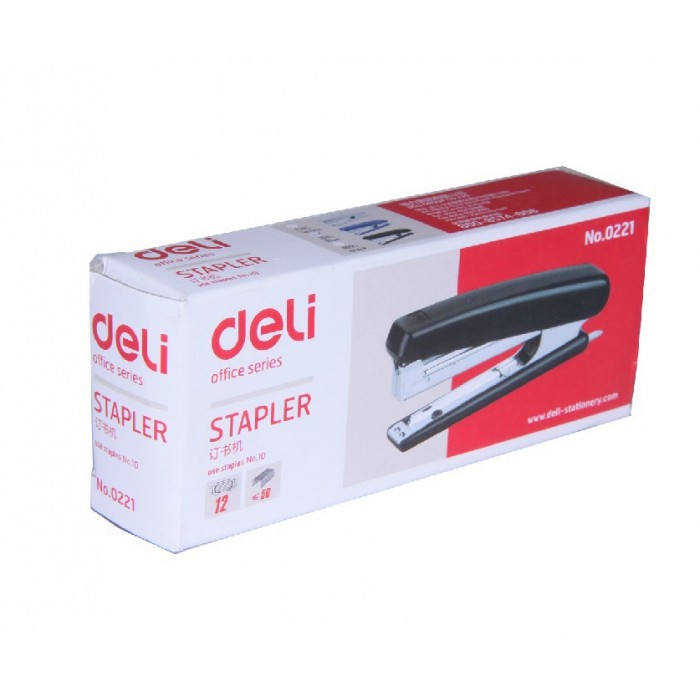 (KTS)เครื่องยิงลวดเย็บ Deli No.0221 คละสี เย็บได้ 15 แผ่น (คละสี 1 ชิ้น ...