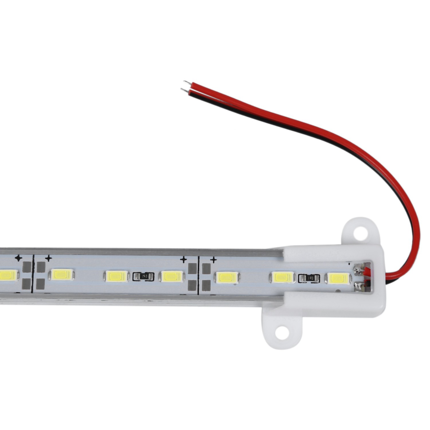 COD 50CM 12V 36 LED 5050 SMD Hard Strip Light Aluminum Rigid Warm White ...
