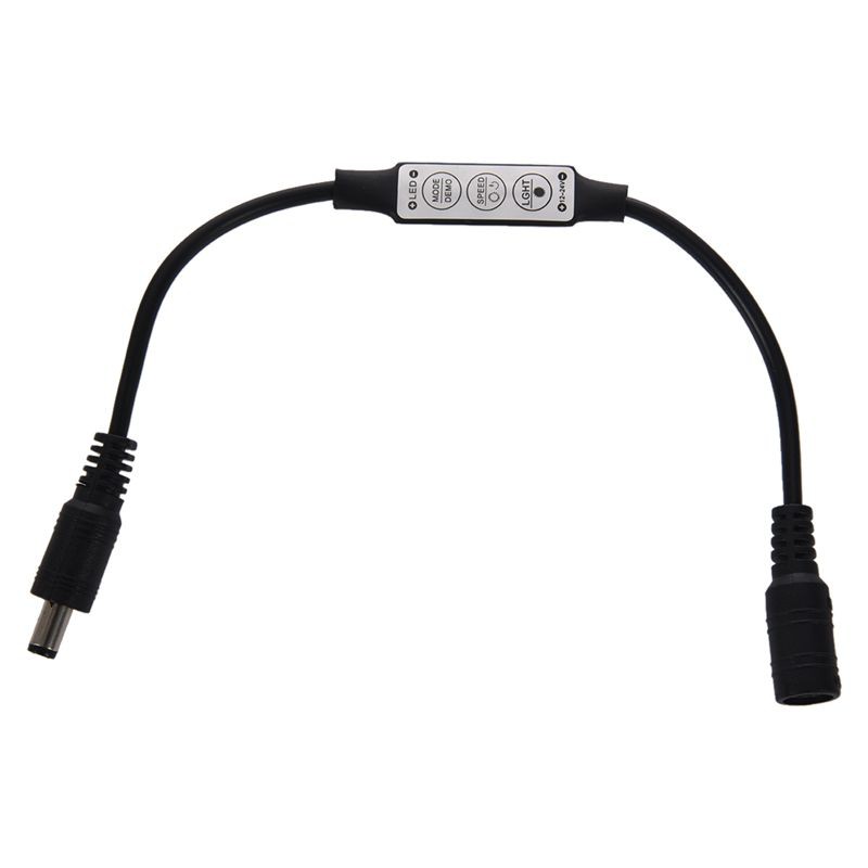 Inline Controller Mini 3 Key Dimmer Switch for LED Strip Light Black ...