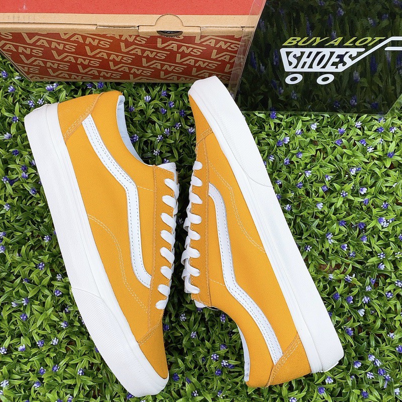 Vans Style 36 Old Skool Mustard Yellow Earthy Yellow White Line Suede ...
