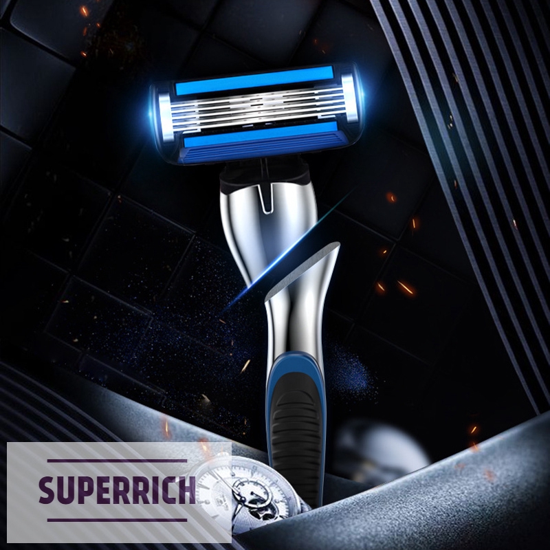 Men Manual Razor 5-layer Shaver Safe Face Care Beard Shaving Tool Kit ...