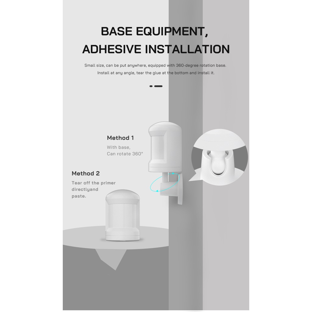 Tuya Zigbee PIR Sensor (ZP06 ZXZPIR-02 JMPIR01 ZM-RT201) เซ็นเซอร์จับความเคลื่อนไหว Zigbee ใช้ ...