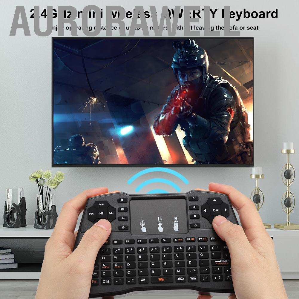 newAurorawell I8plus 2.4G Mini Wireless QWERTY Keyboard Multi-Point ...