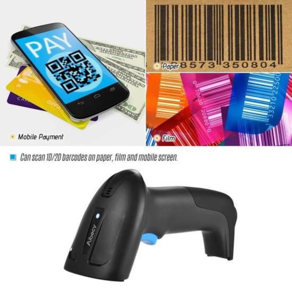 CLOUD QR3 ฺBluetooth มือถือWIFI ไร้สาย Barcode scanner เครื่องอ่านบาร์ ...
