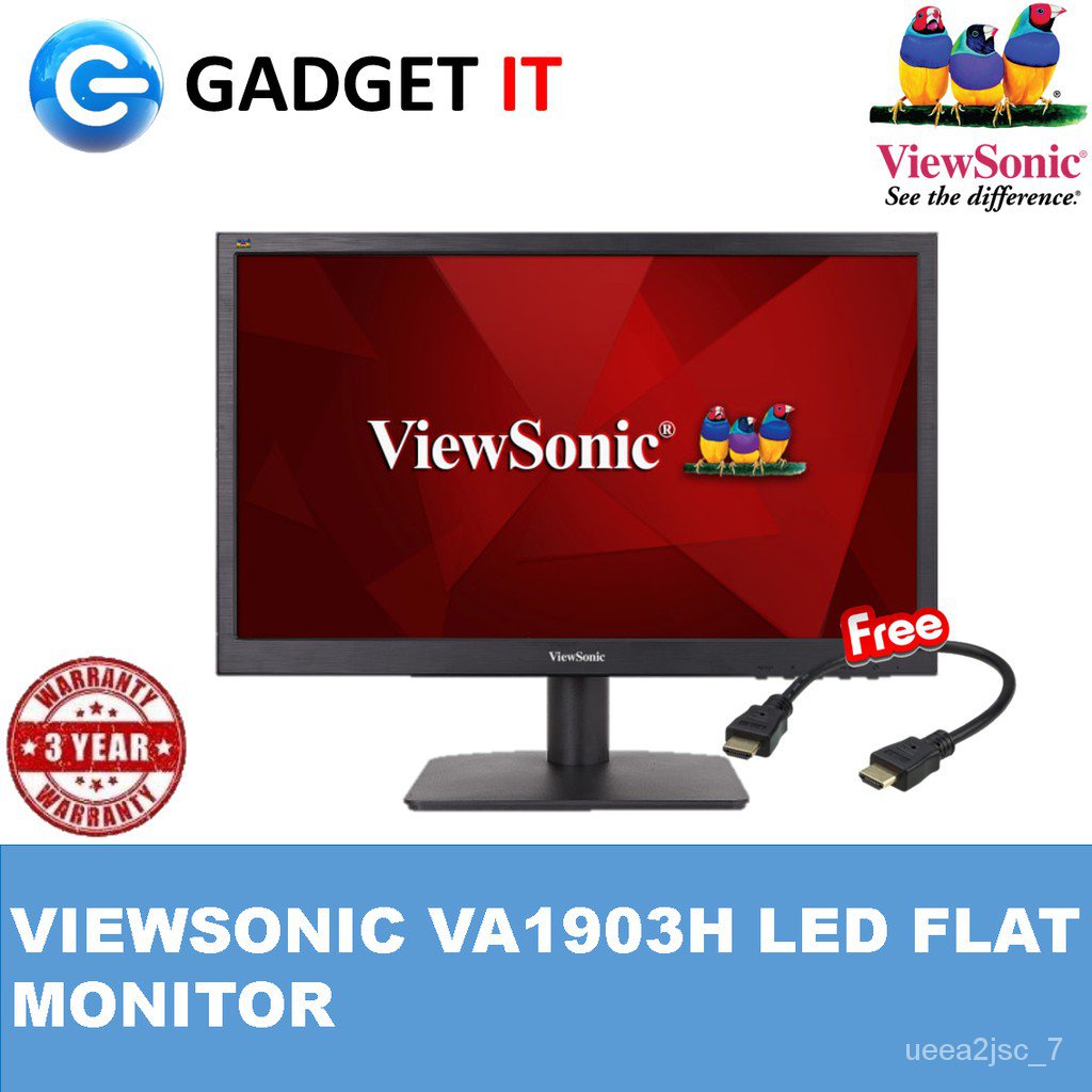 2021VIEWSONIC 19 VA1903H-2 LED FLAT HD READY (1366x768 60Hz) TN LCD ...