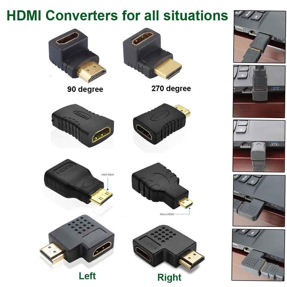HDMI Male to Female Extension อะแดปเตอร์แปลง Mini Micro HDMI Cable ...