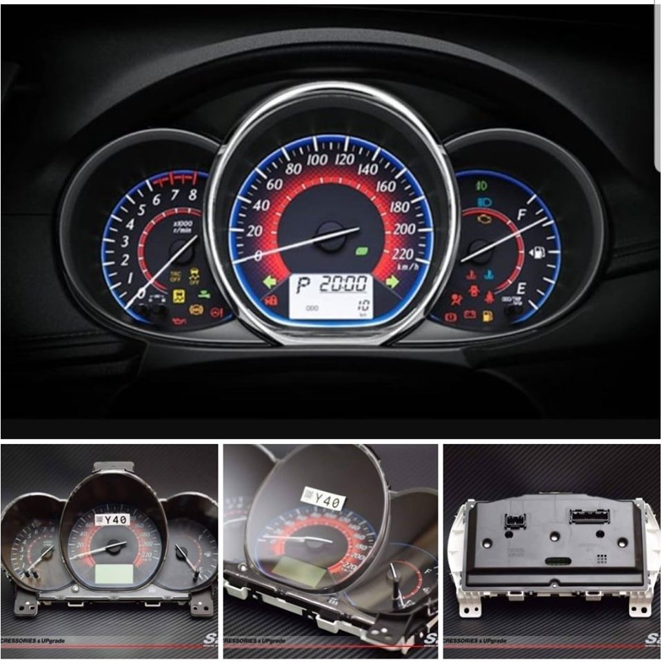 เรือนไมล์ New Vios TOP รุ่น S TOYOTA VIOS GEN3 14-17 ไม่มีระบบ VSC ...