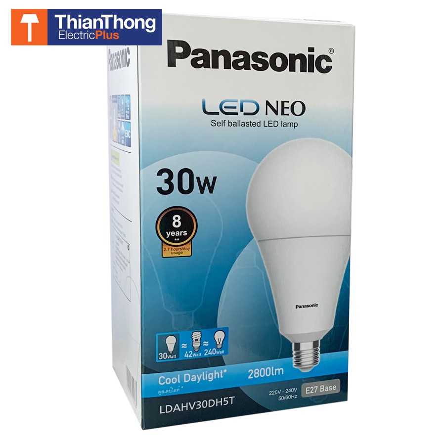 Panasonic หลอดไฟ พานาโซนิค LED Bulb Neo E27 30W Daylight LDAHV30DH5T | Shopee Thailand
