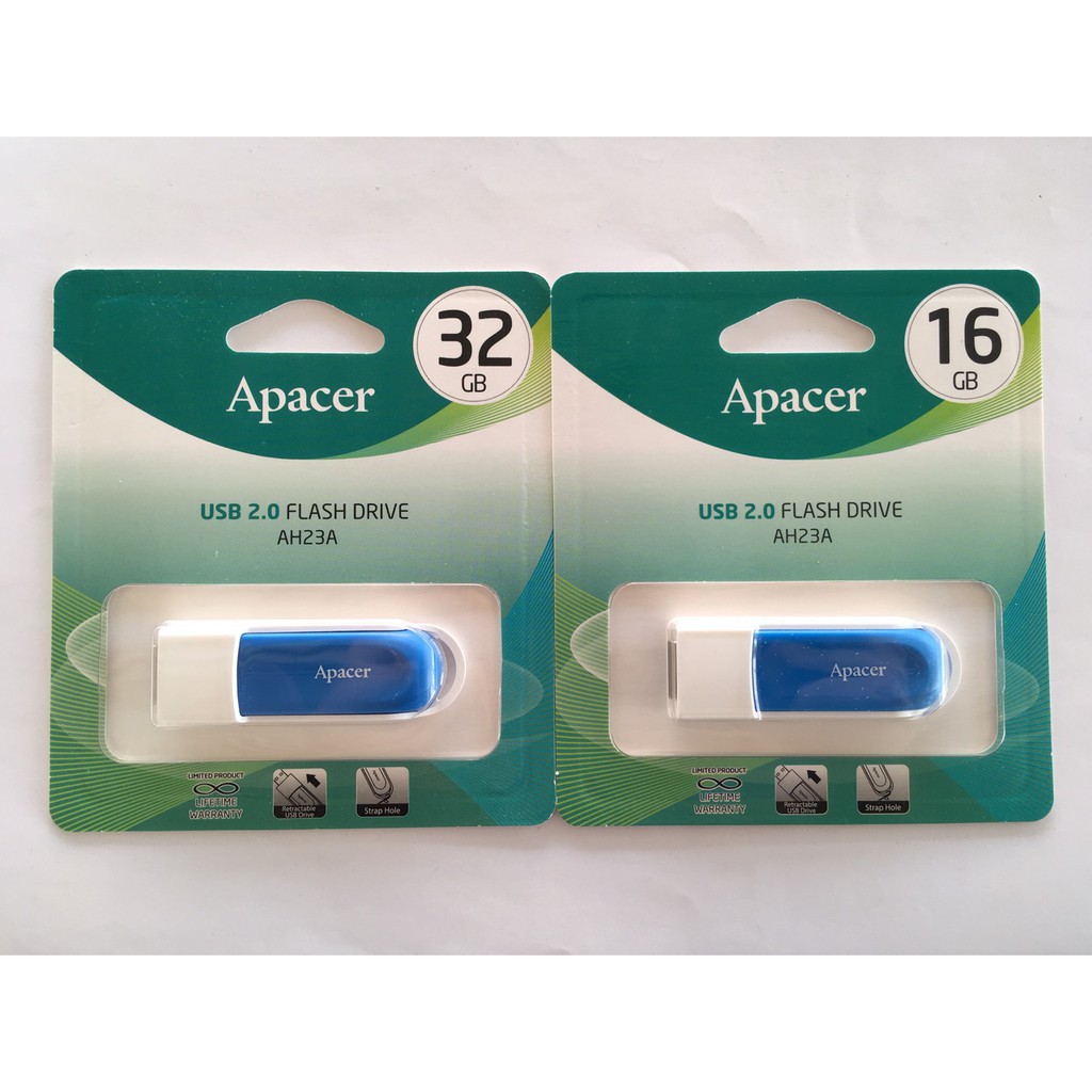 แฟลชไดรฟ์ Apacer AH23A 16G/32G | Shopee Thailand