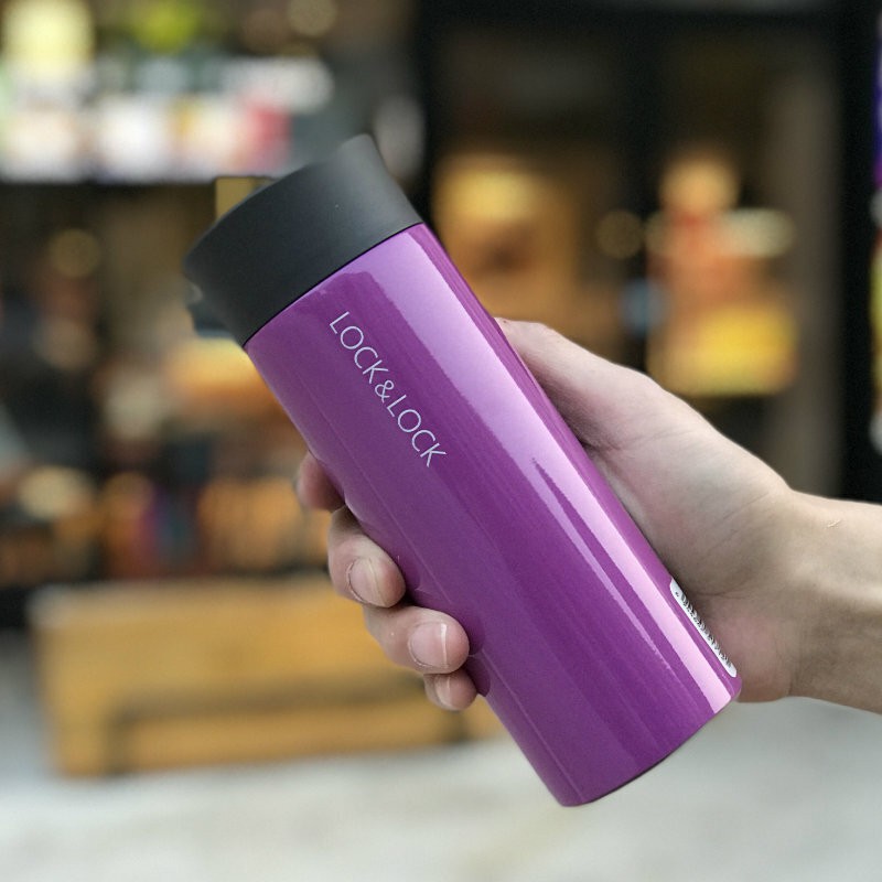 Lock＆Lock（LOCK&LOCK）Beautiful Mug Stainless Steel Vacuum Portable Mug ...