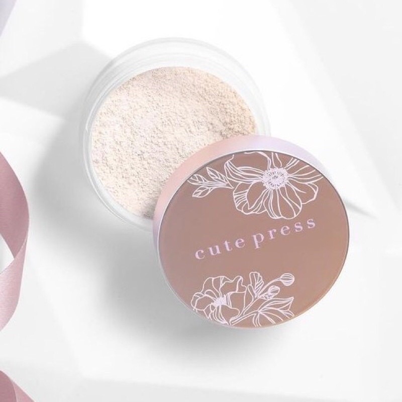 CUTE PRESS แป้งฝุ่นโปร่งแสง 1-2 BEAUTIFUL ULTRA FINE MATTE LOOSE POWDER ...