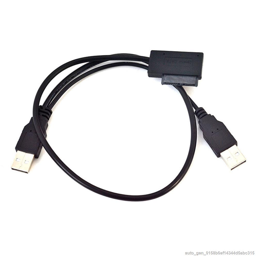CHIPAL USB 2.0 to 67 13Pin Slimline Slim SATA Cable with External USB2 ...