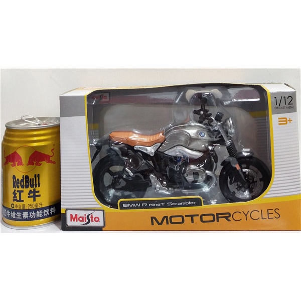 Ins1 12 BMW Latte BMW R nineT Scrambler รถสปอร์ต โลหะอัลลอยด์ โมเดลรถ ...