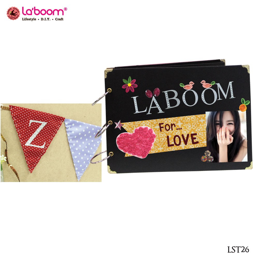 Laboom (ลาบูม) สติ๊กเกอร์ ตัวอักษร กลิทเทอร์ รหัส LST26 - sakuraproductsth - ThaiPick