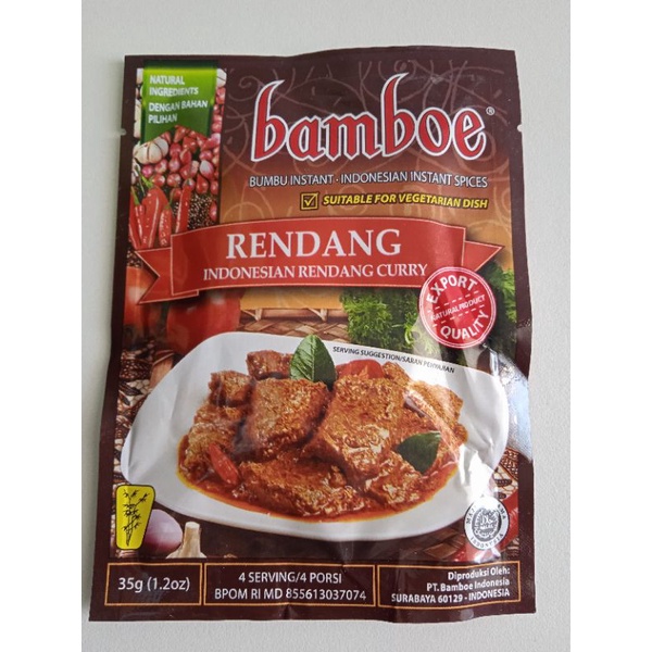 🍲Bumbu instant BAMBOE Gule Rendang Rawon Indonesia 🇮🇩 INDONESIAN ...
