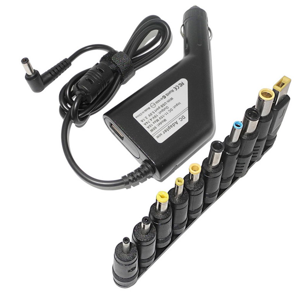 Multi-plug19V 4.74A 90W Laptop Universal Car Charger Dc Power Adapter ...