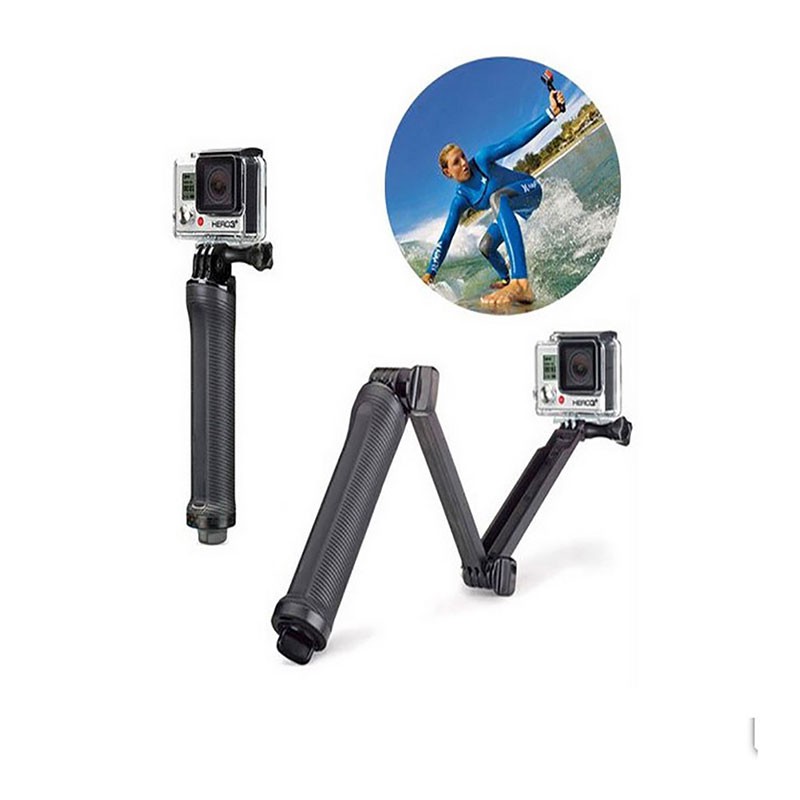 Action 3 Way Selfie Stick Hand Grip ส่วนขยายขาตั้งกล้องแบบยืดหยุ่นกล้อง ...