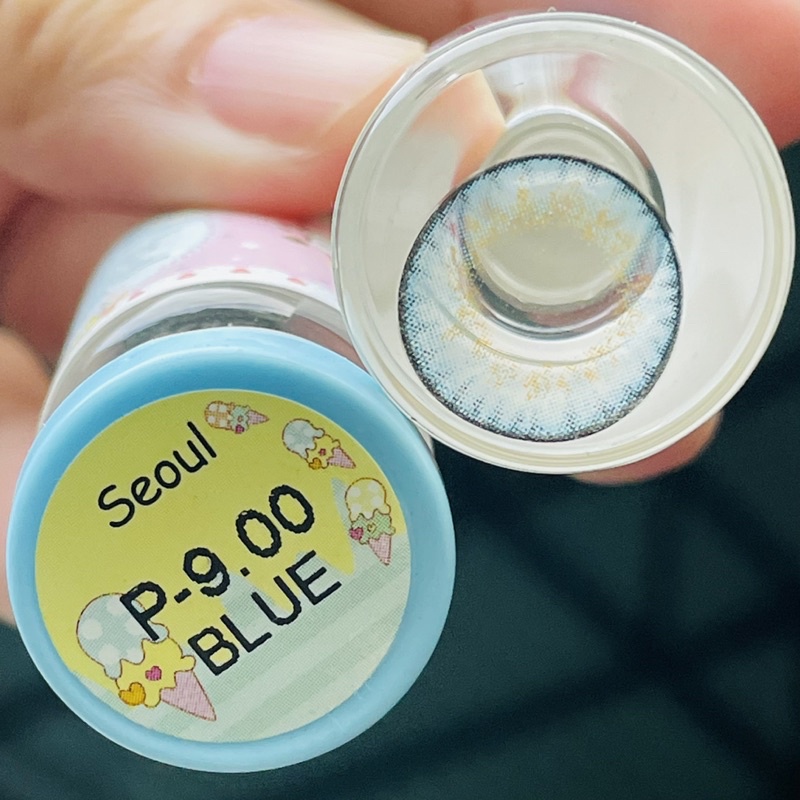 Seoul Blue บิ๊กอาย สีฟ้า Sweety Plus Contact lens ค่าสายตา สายตาสั้น ...