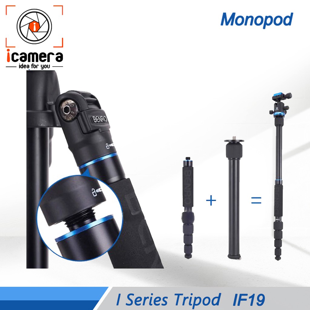 Benro Tripod IF19 ขาตั้งกล้อง อเนกประสงค์ Monopod กลับหัวได้ - icamera_gadgets - ThaiPick