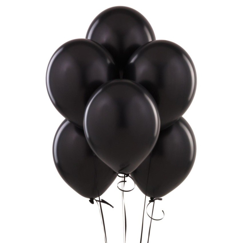 BK Balloon ลูกโป่งกลม ขนาด 10 นิ้ว (สีดำ) (มีทุกสี) | Shopee Thailand