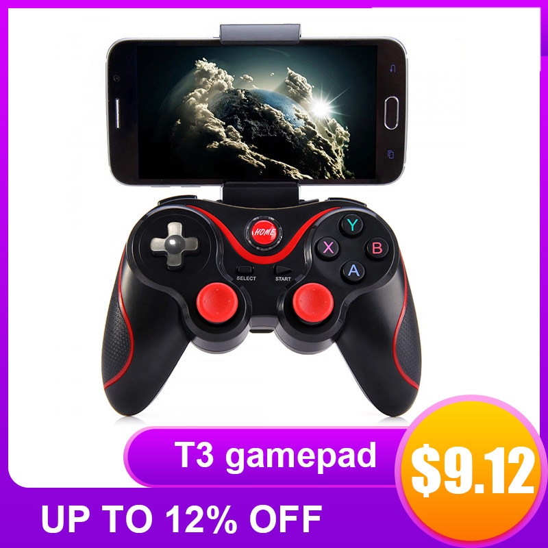 T3 Bluetooth Gamepad Joystick For Android Wireless Gaming S600 STB S3VR ...