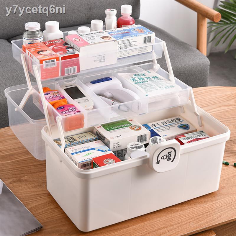 กล่องเก็บของราคาถูก ☬ Medical Box Family Pack Multi-Layer Small Home ...