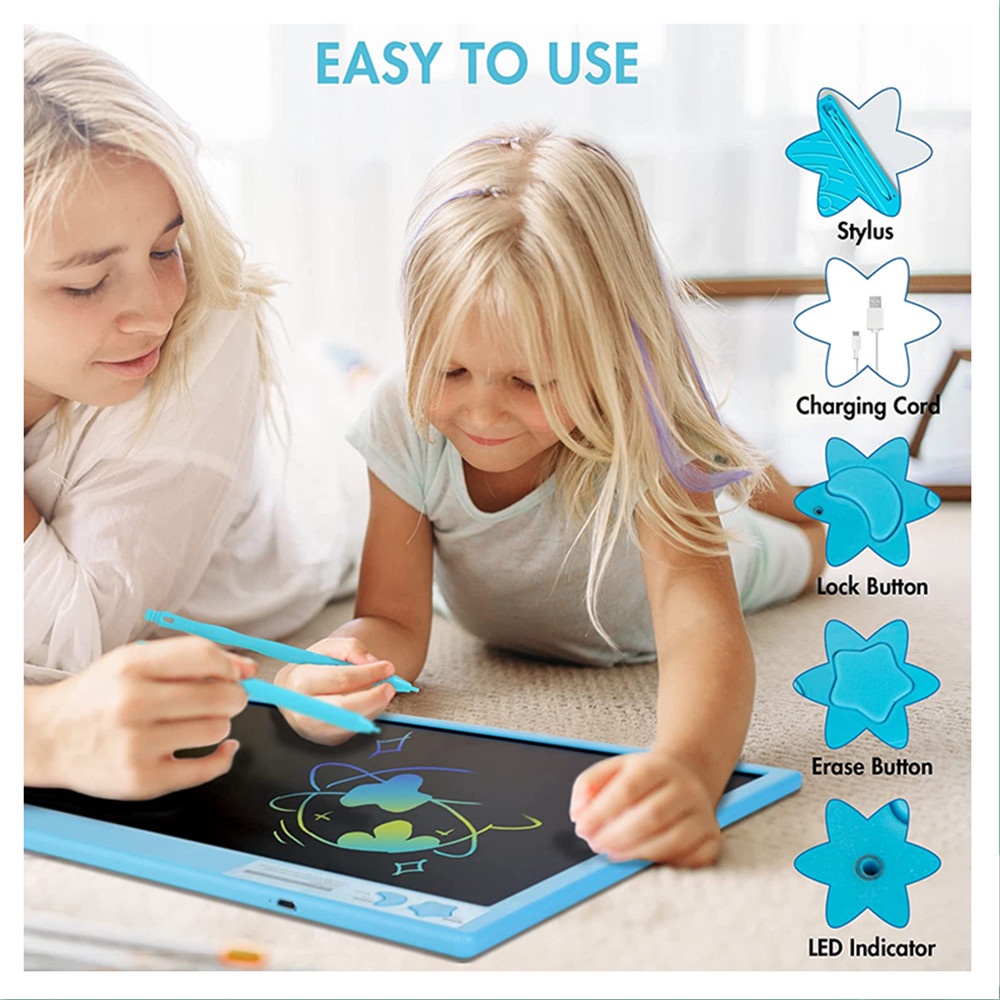 B16Inch Drawing Board Colorful LCD Writing Pad Note Pad Children ...