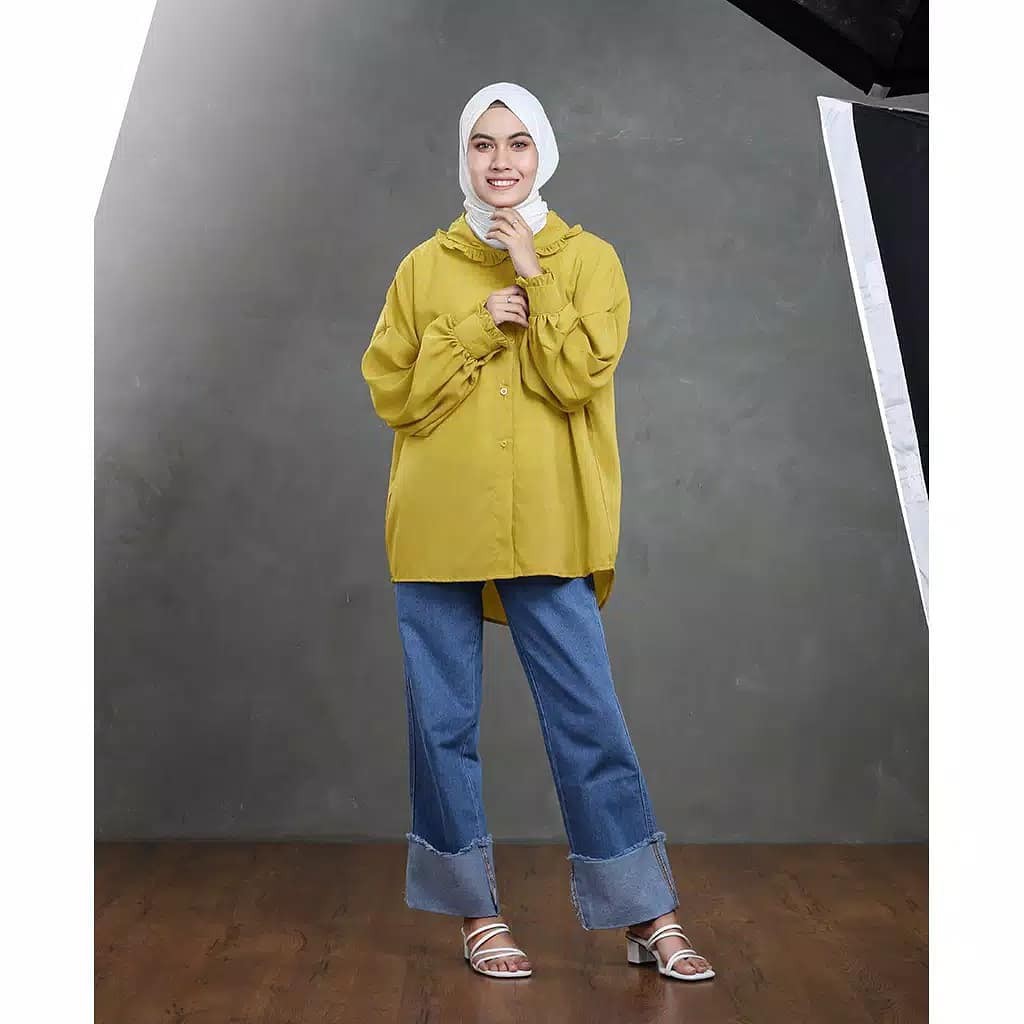 Bervy เสื้อเชิ้ตเสื้อเชิ้ตสําหรับผู้หญิง - trenfashion93.th - ThaiPick