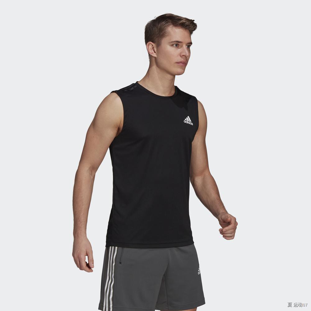 ☢ adidas TRAINING เสื้อกล้าม AEROREADY Designed To Move Sport 3-Stripes ...