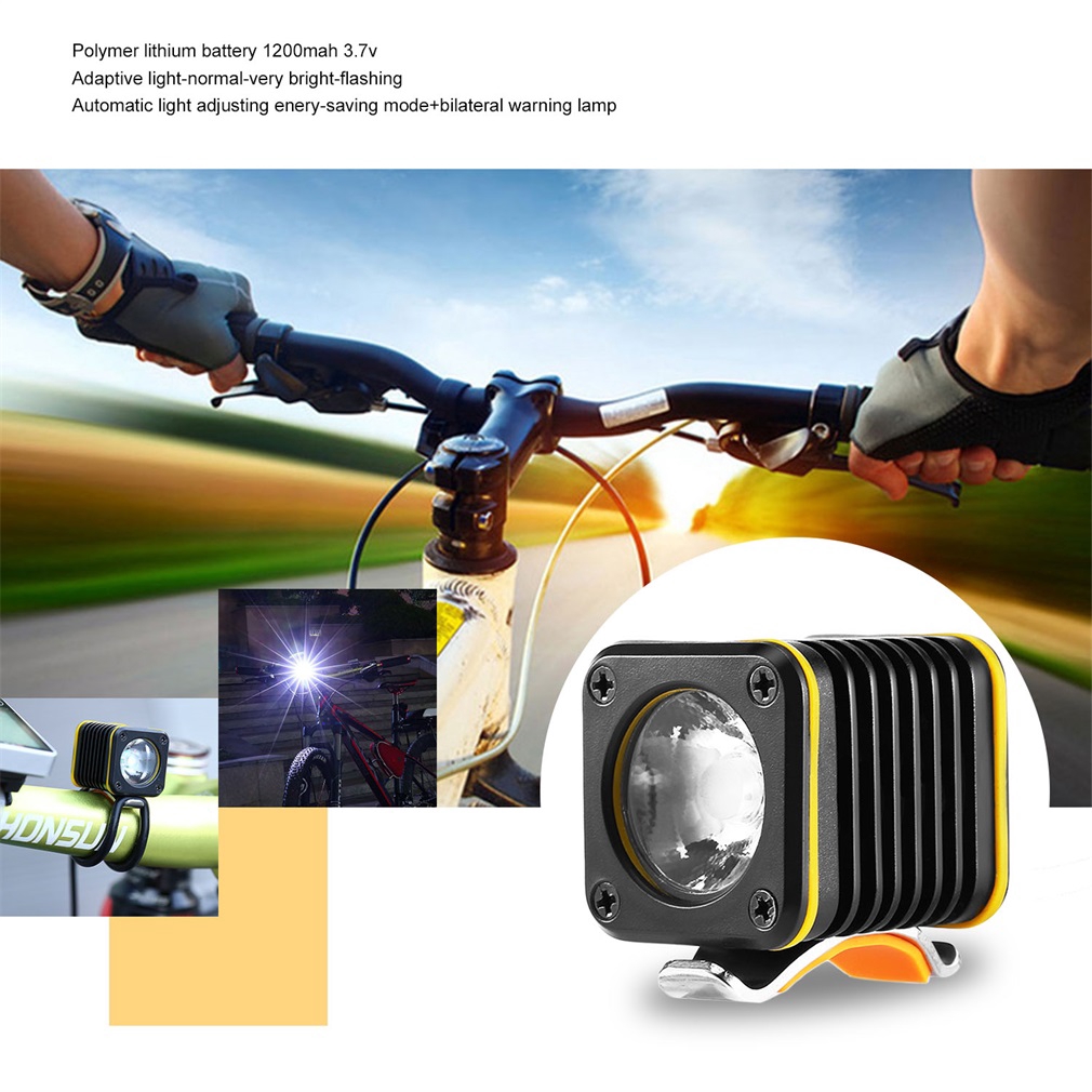 fmd Strong Durable Square Shaped Adjustable 1 LED Waterproof Bicycle ...