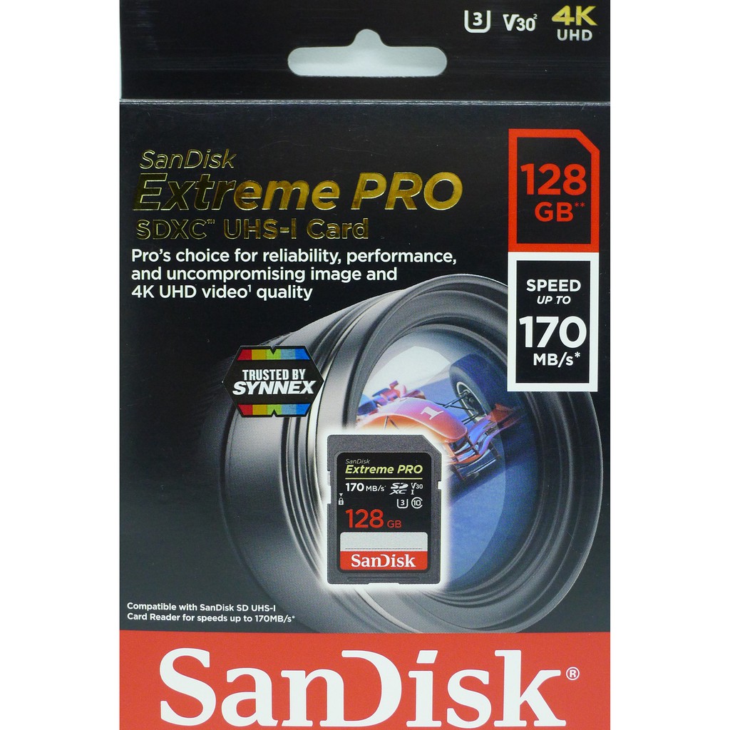 SANDISK EXTREME PRO SD 128 GB (170 Mb/s) | Shopee Thailand