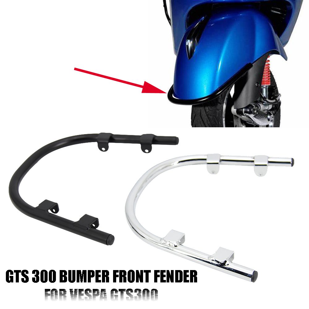 Motorcycle Bumper Front Fender For Vespa GTS300 GTS 300 Fender Black ...